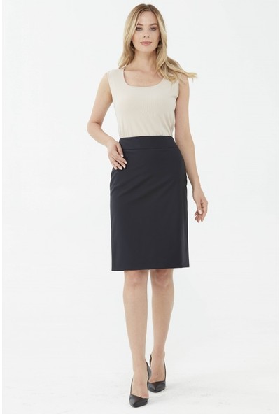 Selen Giyim Korsajlı Dar Etek - 20ksl3087