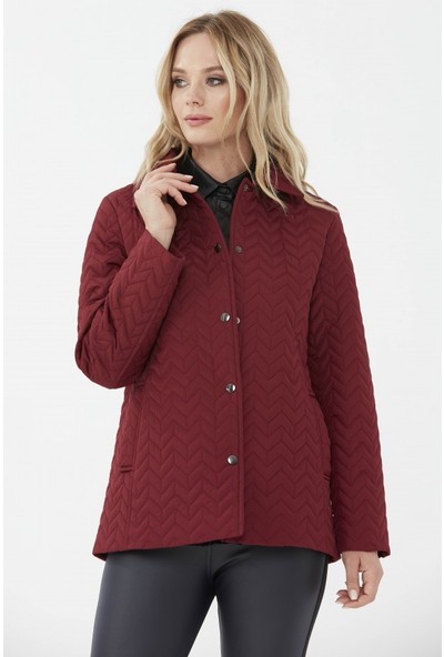 Selen Giyim Şömiziye Yaka Kuptan Cep Kapitone Mont Selen Giyim Şömiziye Yaka Kuptan Cep Kapitone Mont