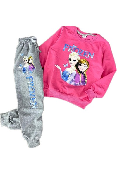 Pembe Elsa Eşofman Takımı - Frozen Eşofman Takımı - Kız Eşofman Takımı Pembe Elsa Eşofman Takımı - Frozen Eşofman Takımı - Kız Eşofman Takımı