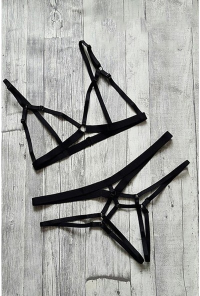 Angels Passion Özel Tasarım Seksi Lastik Harness Takım - APFT162 Angels Passion Özel Tasarım Seksi Lastik Harness Takım - APFT162