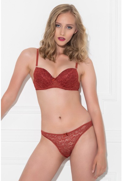 Mite Love Kadın Sütyen Takımı Dantelli Dolgulu
