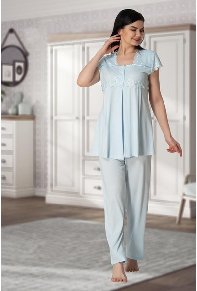 Kısa Kol Lohusa Pijama Takım Effort 5012 Kısa Kol Lohusa Pijama Takım Effort 5012