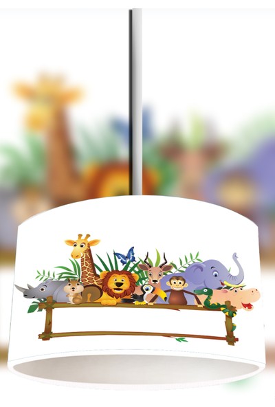 Adalı Dekor Çocuk Odası Avize Sevimli Hayvanlar