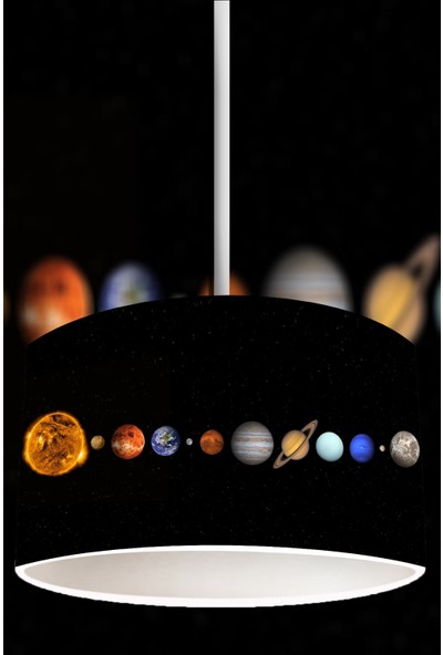 Adalı Dekor Çocuk Odası Avize Gezegenler