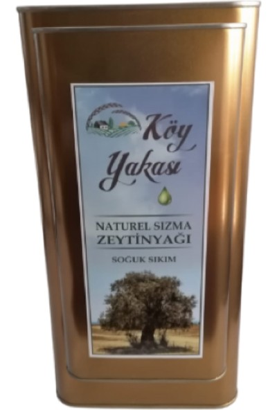 Köy Yakası Natural Soğuk Sıkım Zeytinyağı Teneke 5 lt Köy Yakası Natural Soğuk Sıkım Zeytinyağı Teneke 5 lt