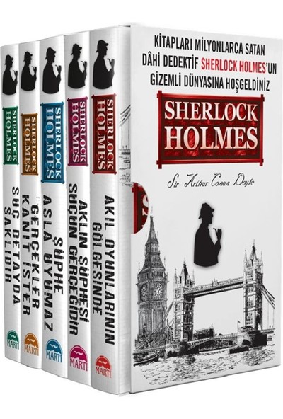 Sherlock Holmes Set (5 Kitap Takım) - Sir Arthur Conan Doyle Sherlock Holmes Set (5 Kitap Takım) - Sir Arthur Conan Doyle