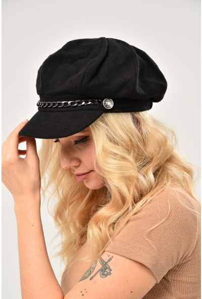Güce Zincirli Aksesuarlı Denizci Tipi Balon Cap Şapka GC0180