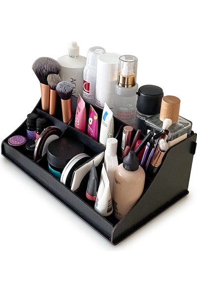 Design Otto Bella Small Ahşap Makyaj Takı Banyo Kozmetik Düzenleyici Organizer