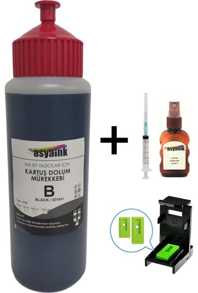 Asyaink Hp Deskjet 2620, Hp 2630 Uyumlu Mürekkebi Siyah 500ML Asyaink Hp Deskjet 2620, Hp 2630 Uyumlu Mürekkebi Siyah 500ML