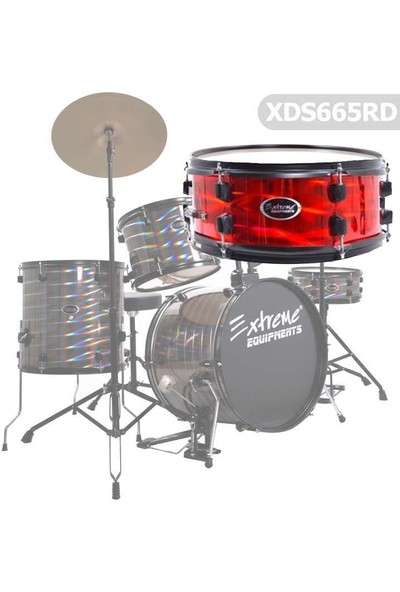 Extreme Bateri Davul Seti Metalik Kırmızı XDS665RD Extreme Bateri Davul Seti Metalik Kırmızı XDS665RD