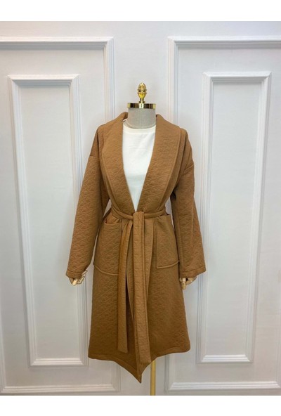 Azra Fashion Kapitone Kap 8354 - Kahve Rengi - L-Xl