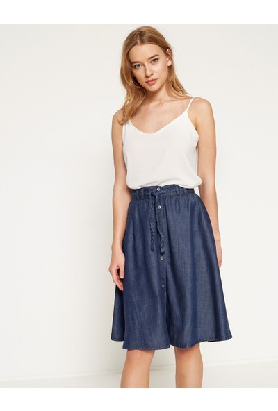 Koton Beli Bağlamalı Etek