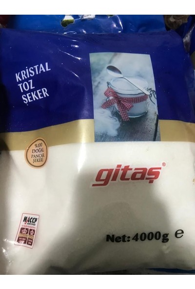 Gitaş Kristal Toz Şeker 4 kg.