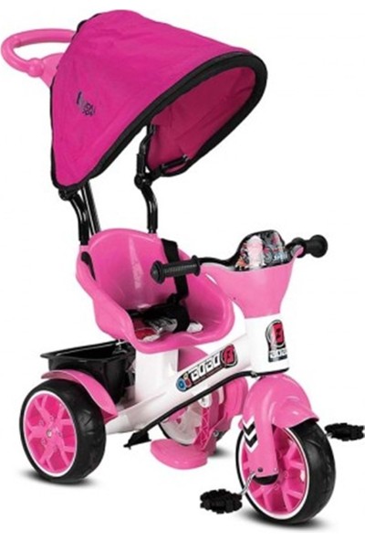 BabyHope 121 Bobo Üç Teker Tenteli Itmeli Bisiklet (Pembe)