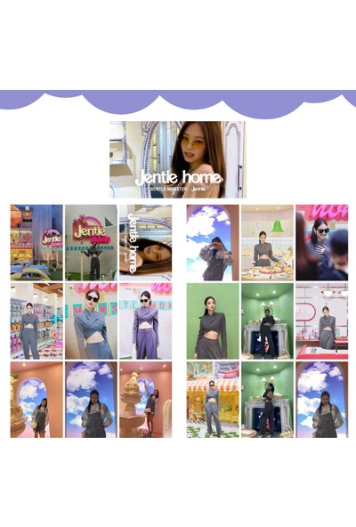 Kpop Dünyası Blackpınk '' Jennie At Jentle Home '' Fotokart Seti