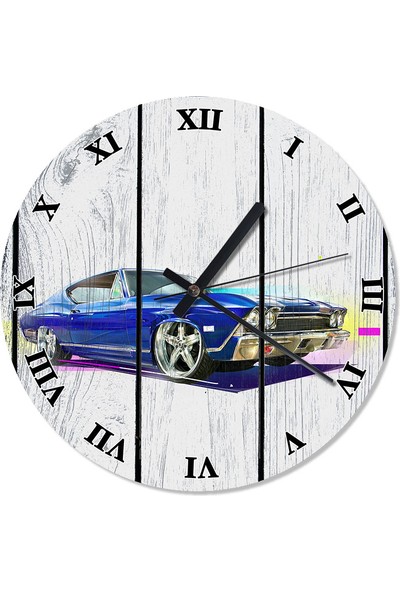Tablomega Klasik Araba Duvar Saati