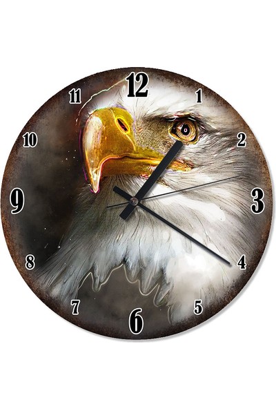 Tablomega Kartal Kafası Tasarım Duvar Saati