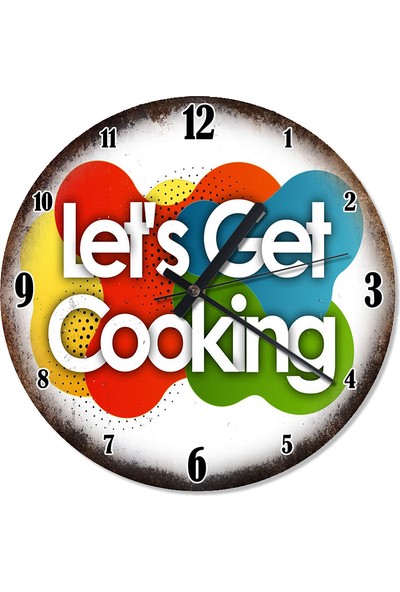 Tablomega Pişirme Zamanı Mutfak Özel Tasarım Duvar Saati Tablomega Pişirme Zamanı Mutfak Özel Tasarım Duvar Saati
