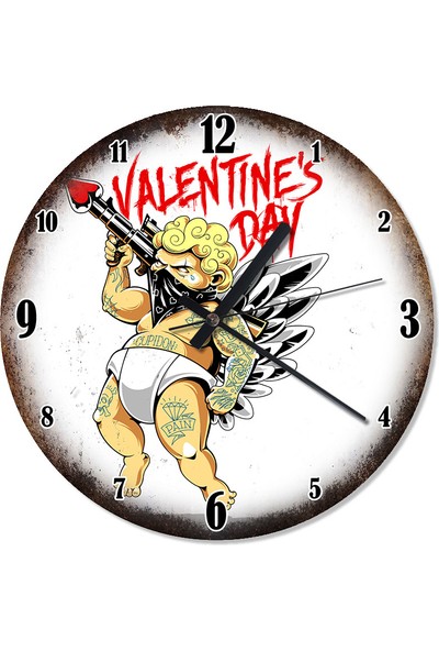 Tablomega Sevgililer Günü Meleği Mutafak Tipi Duvar Saati Tablomega Sevgililer Günü Meleği Mutafak Tipi Duvar Saati