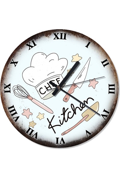 Tablomega Mutfak Için Tasarım Duvar Saati