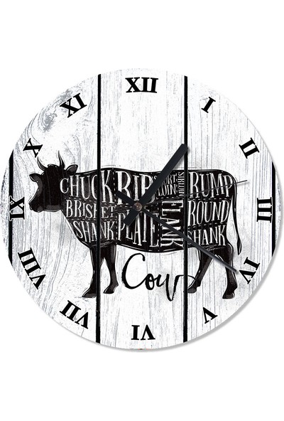 Tablomega Kasap Için Duvar Saati