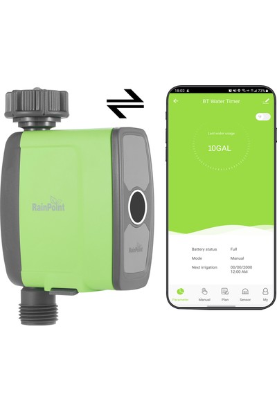 Top Pet Programlanabilir Bt Hortum Musluk Su Zamanlayıcıs - Yeşil (Yurt Dışından)