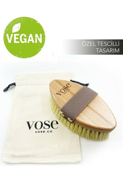Vose Doğal Vegan Selülit Fırçası (Kaktüs Kılı)