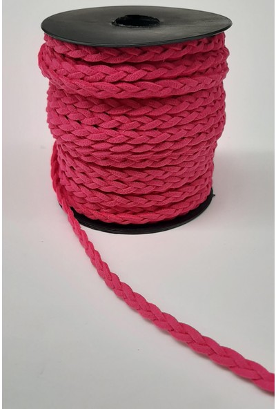 Hayalperest Boncuk Fuşya Süet Örgü Ip