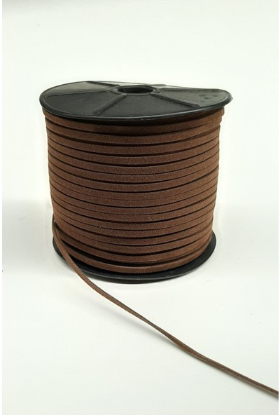 Hayalperest Boncuk Koyu Kahverengi Süet Ip