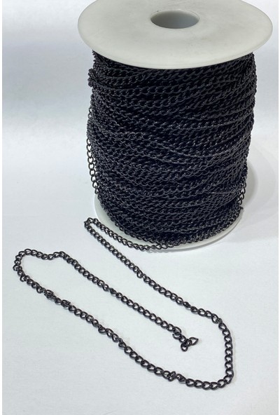 Hayalperest Boncuk Yassı Metal Kolye Zinciri 1 mt Hayalperest Boncuk Yassı Metal Kolye Zinciri 1 mt