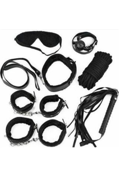 Aria's Closet Grinin 50 Tonu Fantazi Kelepçe Kırbaç Seti