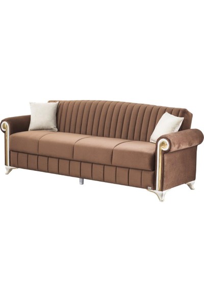 İpek Mobilya Santa 3'lü Koltuk (Kahverengi) İpek Mobilya Santa 3'lü Koltuk (Kahverengi)