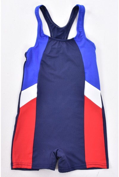 Pemilo Kız Çocuk 304-1 Şortlu Likralı Yüzücü Mayo Lacivert