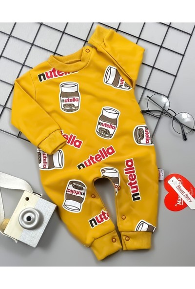 Murat Baby Nutella Baskılı Bebek Tulum Astronot Tulum Murat Baby Nutella Baskılı Bebek Tulum Astronot Tulum