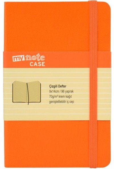 Mynote Case Soft Kapaklı Çizgili Defter 9X14 cm 96 Yaprak - Turuncu Mynote Case Soft Kapaklı Çizgili Defter 9X14 cm 96 Yaprak - Turuncu