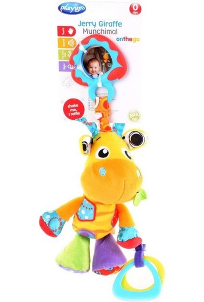 Playgro Munchimal Peluş Aktivite Oyuncağı Zürafa 0+Ay
