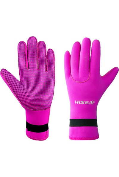Hisea Foyou 3mm Neopren Dalış Eldiveni - Pembe (Yurt Dışından)