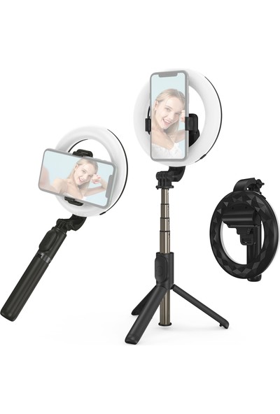 Beauty Life Çok Fonksiyonlu Özçekim Çubuğu Tripod 4 Bölüm Uzatılabilir (Yurt Dışından) Beauty Life Çok Fonksiyonlu Özçekim Çubuğu Tripod 4 Bölüm Uzatılabilir (Yurt Dışından)