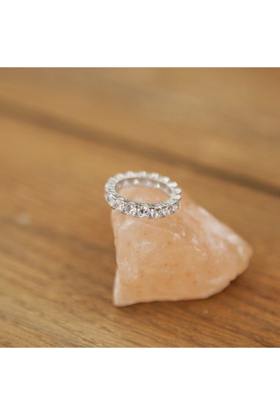 Alyans Star Swarovski Zirkonyum Gümüş Tamtur