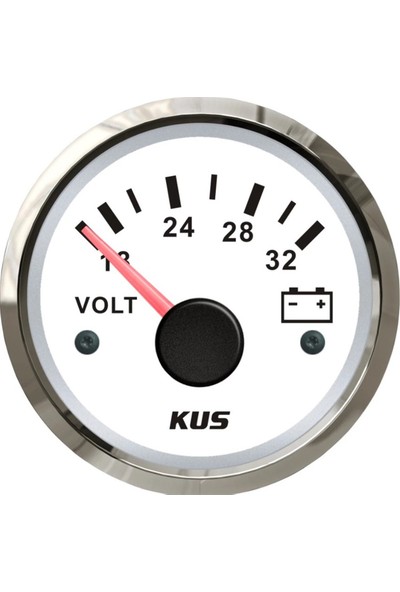 Kus Tekne Voltmetre Göstergesi 24V 32BAR Ø52MM