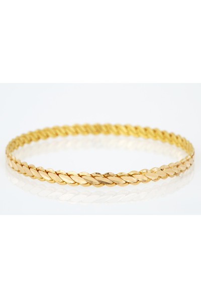 Şahap Kuyumcu 18 gr 22 Ayar Üçlü Bursa Burması Bilezik