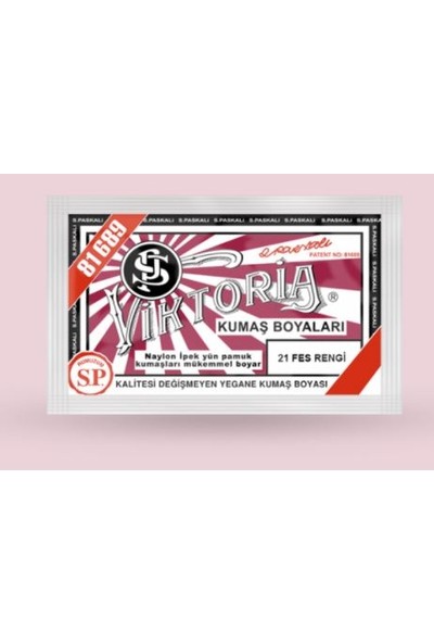 Viktoria Kumaş Boyası Fes Rengi