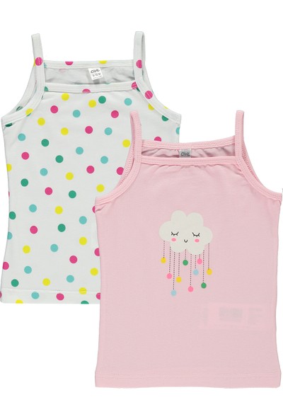 Civil Baby Kız Bebek 2'li Atlet Set 9-18 Ay Pembe