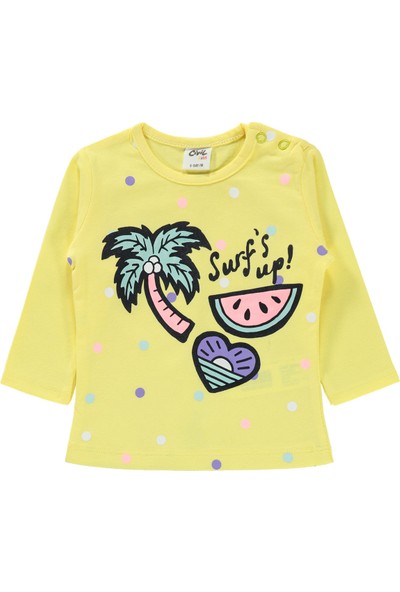 Civil Baby Kız Bebek Sweatshirt 6-18 Ay Sarı