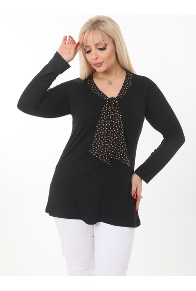mezura Uzun Kollu Viskon Penye Bluz