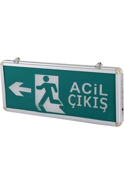 Cata 9179 Exit Çıkış Armatürü Ledli 3 Saat Şarjlı Sağ/sol Yönlü Levha Cata 9179 Exit Çıkış Armatürü Ledli 3 Saat Şarjlı Sağ/sol Yönlü Levha