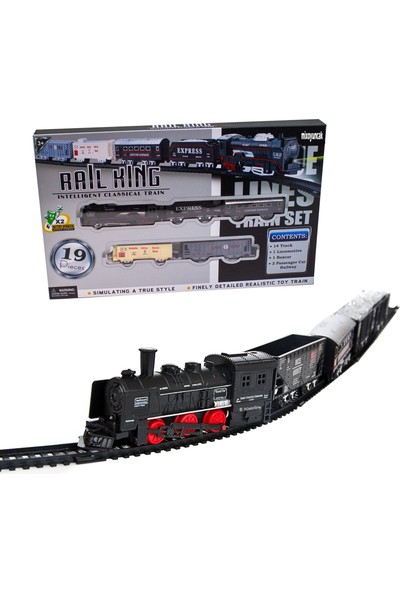 Mix Oyuncak Oyuncak Tren Klasik Tren 19 Parça Işıklı Mix Oyuncak Oyuncak Tren Klasik Tren 19 Parça Işıklı