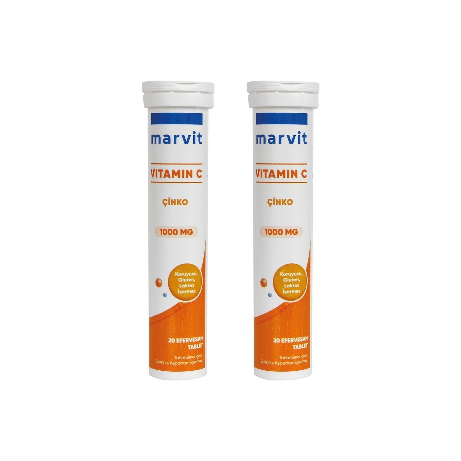 Marvit 2'li Paket Marvit Vitamin C, Çinko Efervesan Tablet Fiyatı