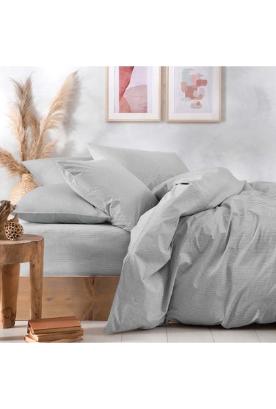 Yataş Bedding Linea Ranforce Nevresim Takımı (Çift Kişilik Xl) - Gri