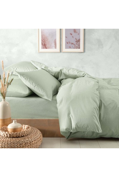 Yataş Bedding Linea Ranforce Nevresim Takımı (Tek Kişilik) - Yeşil